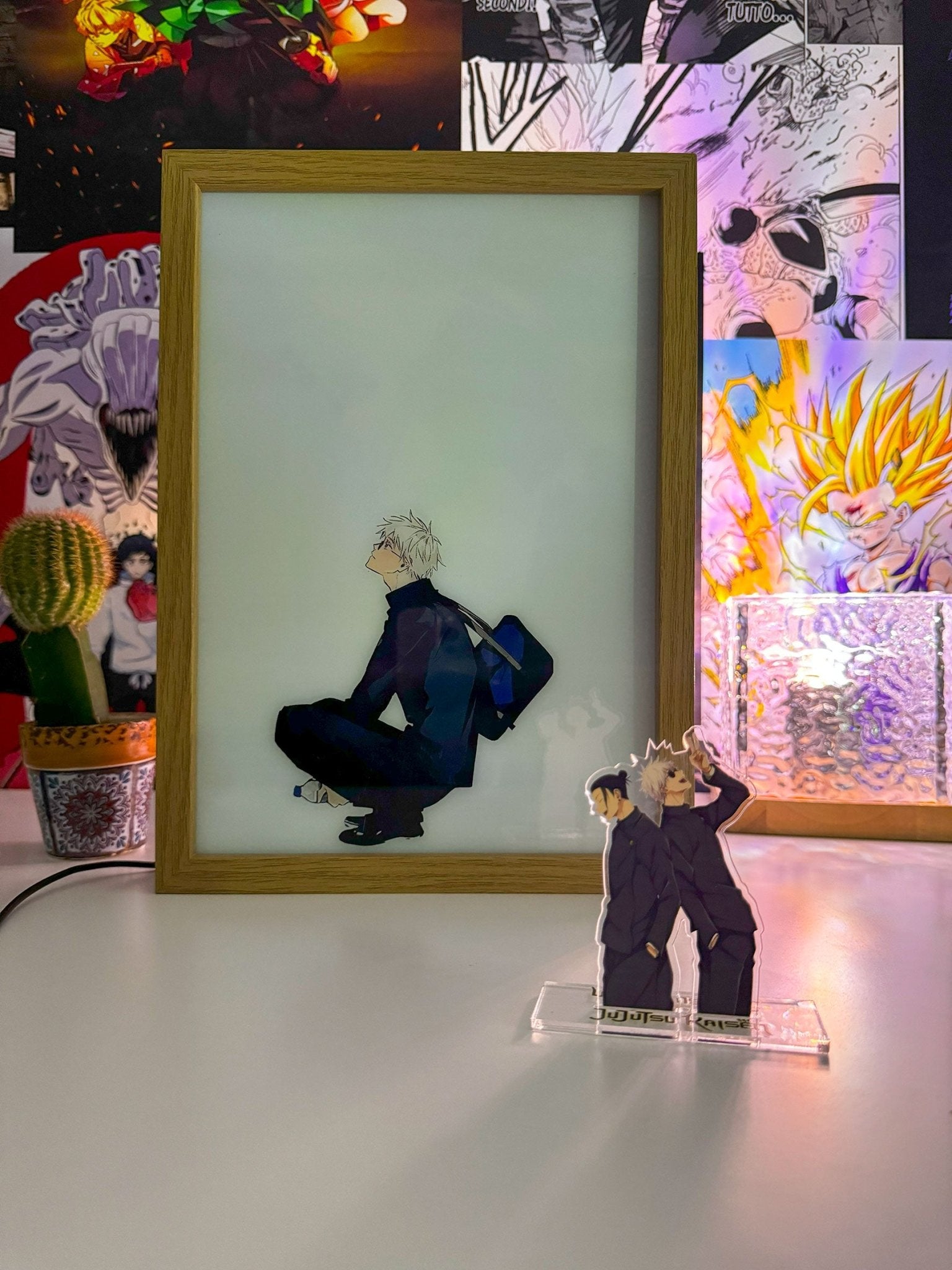 Gojo e Geto LED Light Painting |Lampada Jujutsu Kaisen Personalizzata ...